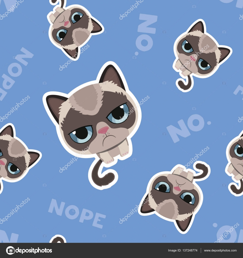 Grumpy Cat Vector Nope