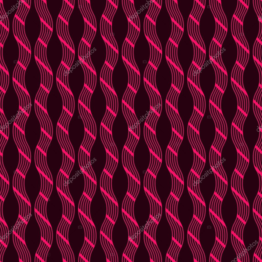 Fondo de patr n vectorial sin costuras de l neas onduladas. Elementos de dise o para Scrapbook ...