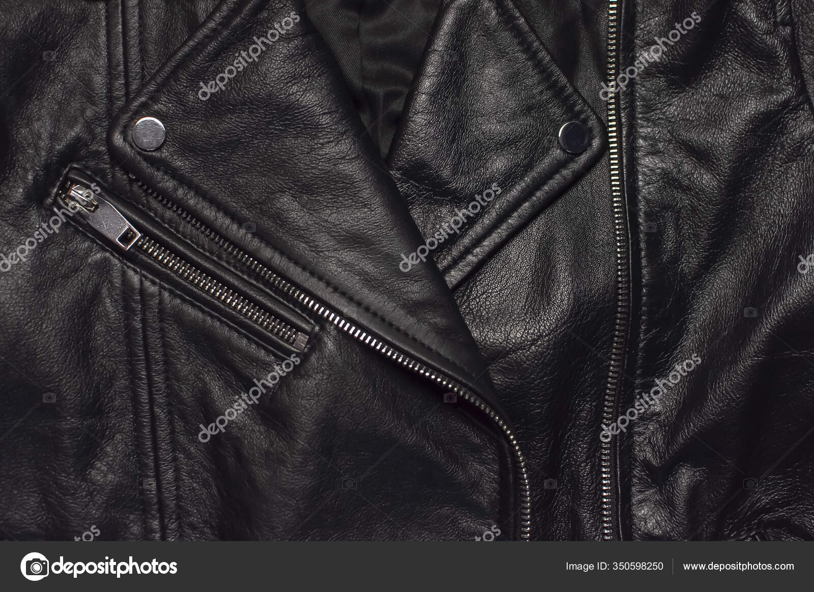 Black Leather Jacket Textures