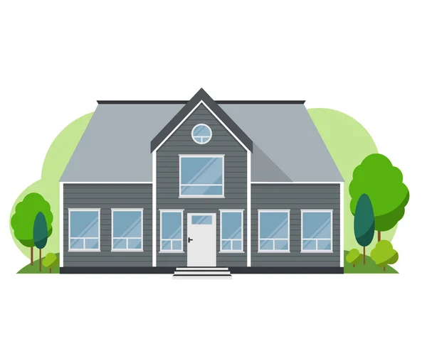 The traditional house Vector Art Stock Images | Depositphotos