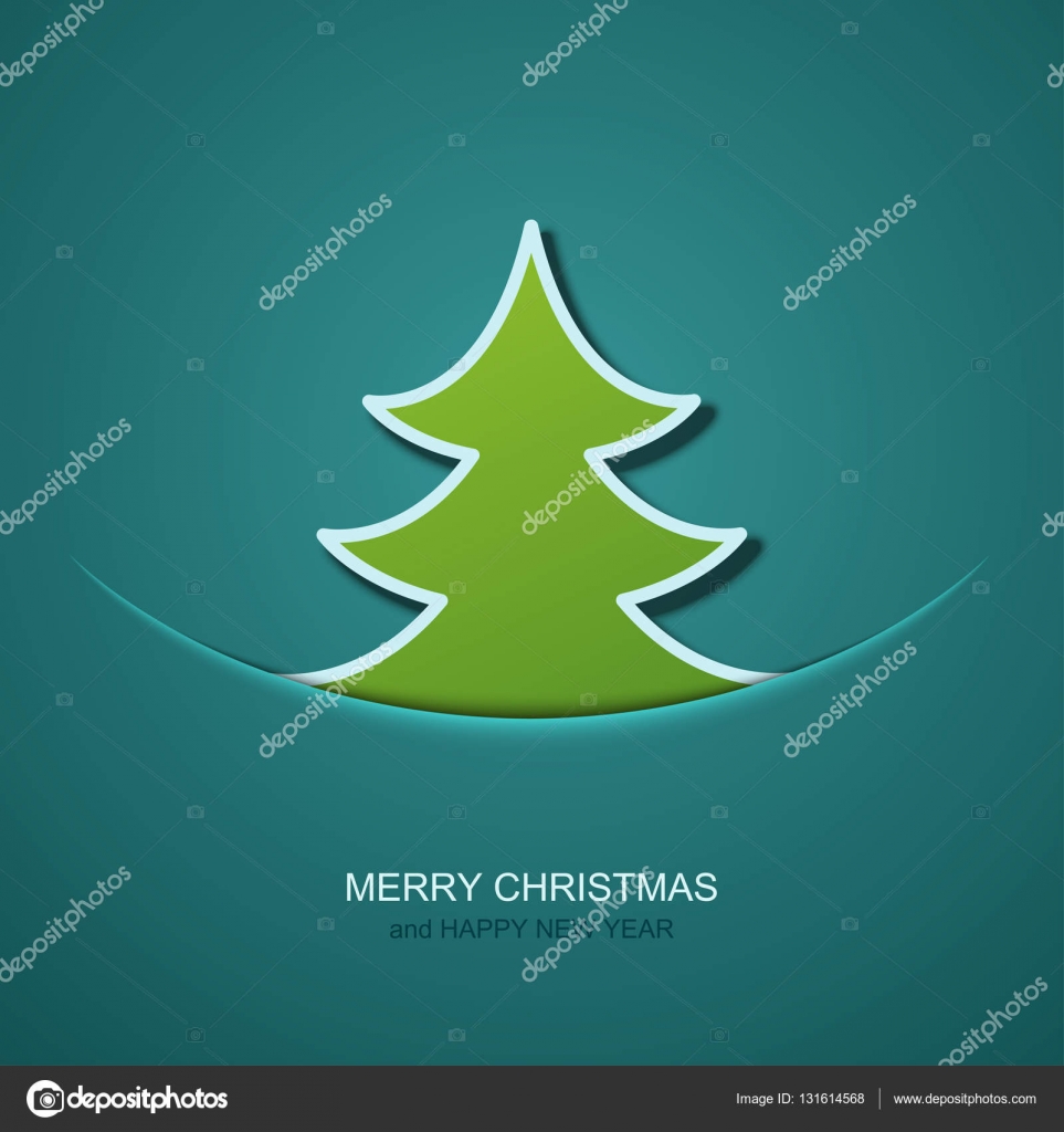 Modern Christmas Tree Vector