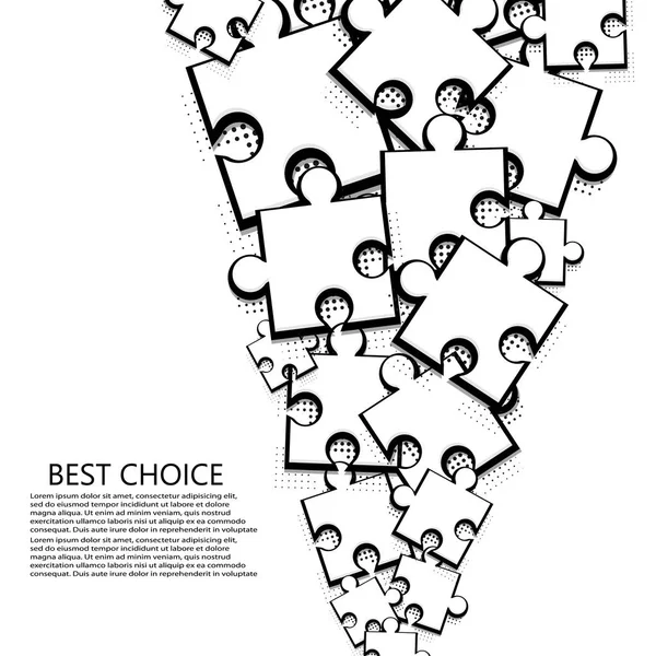 Vector modern puzzle icon. Eps 10 illustration — Stock Vector © trambo ...