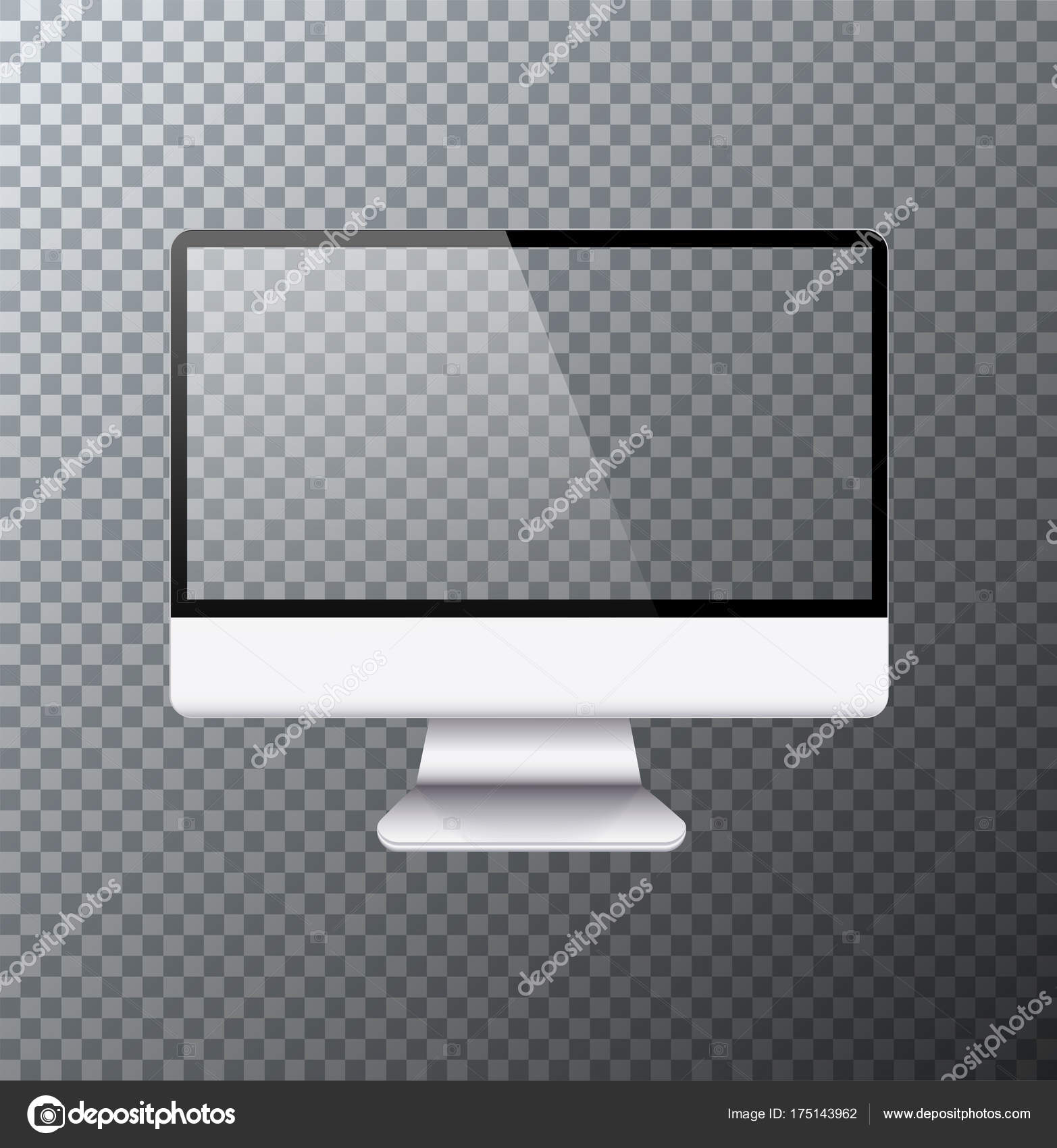 Vector modern realistic computer monitor icon Stock Vector by ©trambo ...
