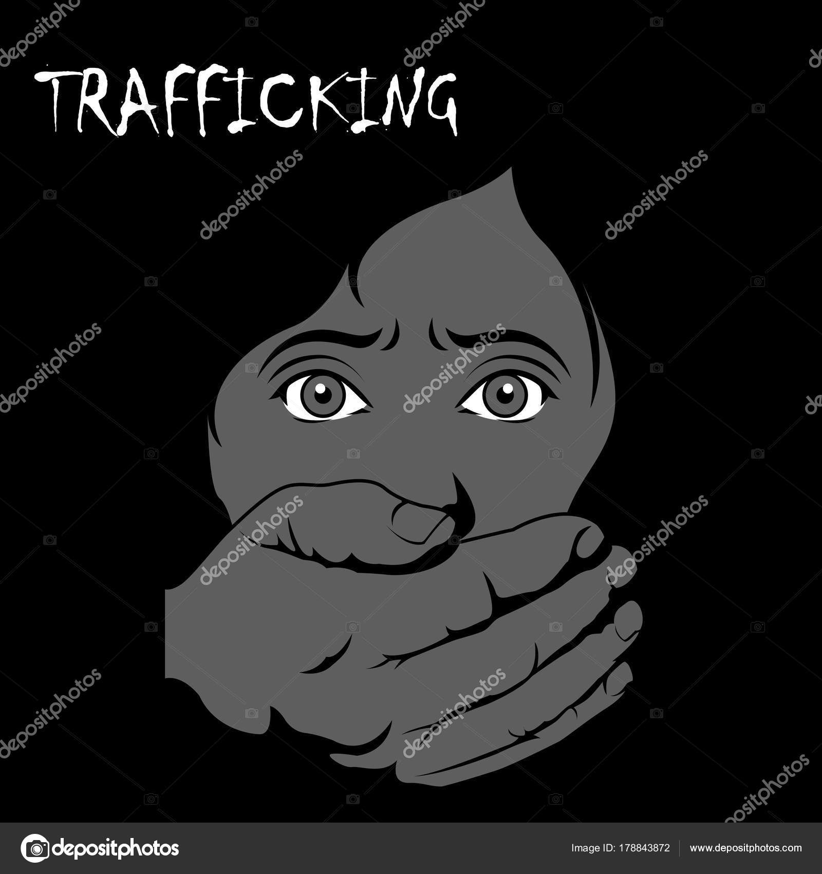 Human Trafficking Awareness Day Four Type Illustration Human ...