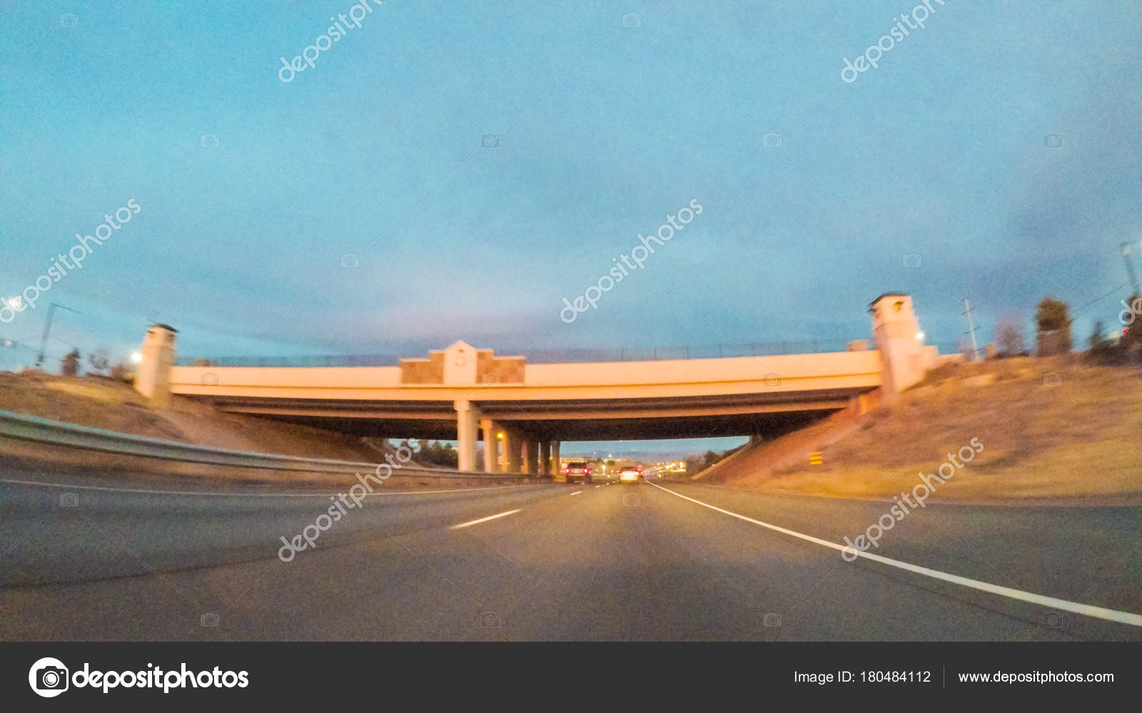Highway driving pov — Stock Photo © urban_light #180484112