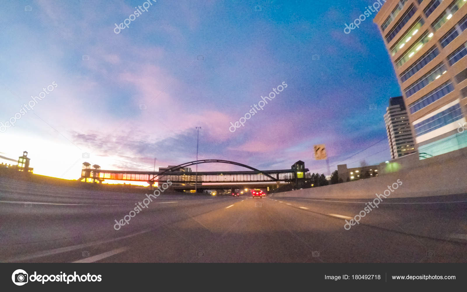 Highway driving view Stock Photo by ©urban_light 180492718