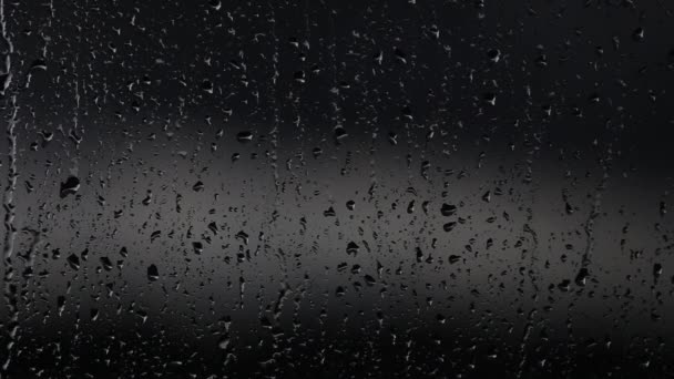 Black rain drops on window — Stock Video © Ivanna_Pliskova #156928068
