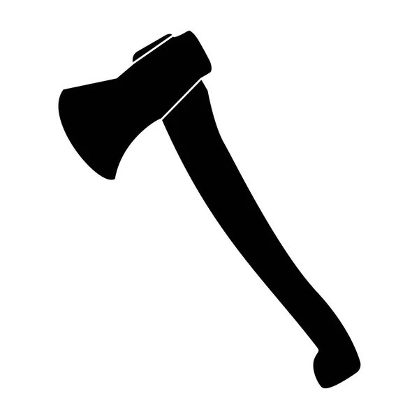 Engraving Style Firefighter axe. Retro Black and white illustration ...