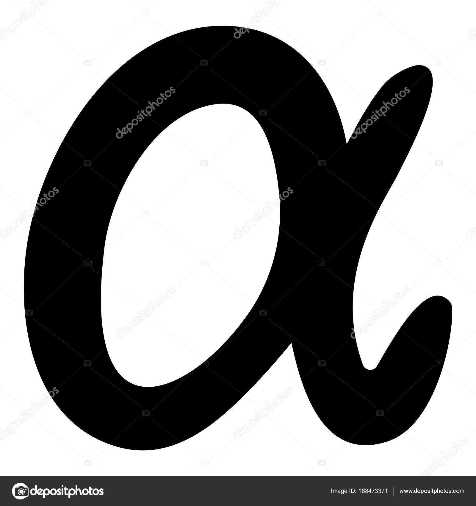 Greek Alpha Symbol Vector