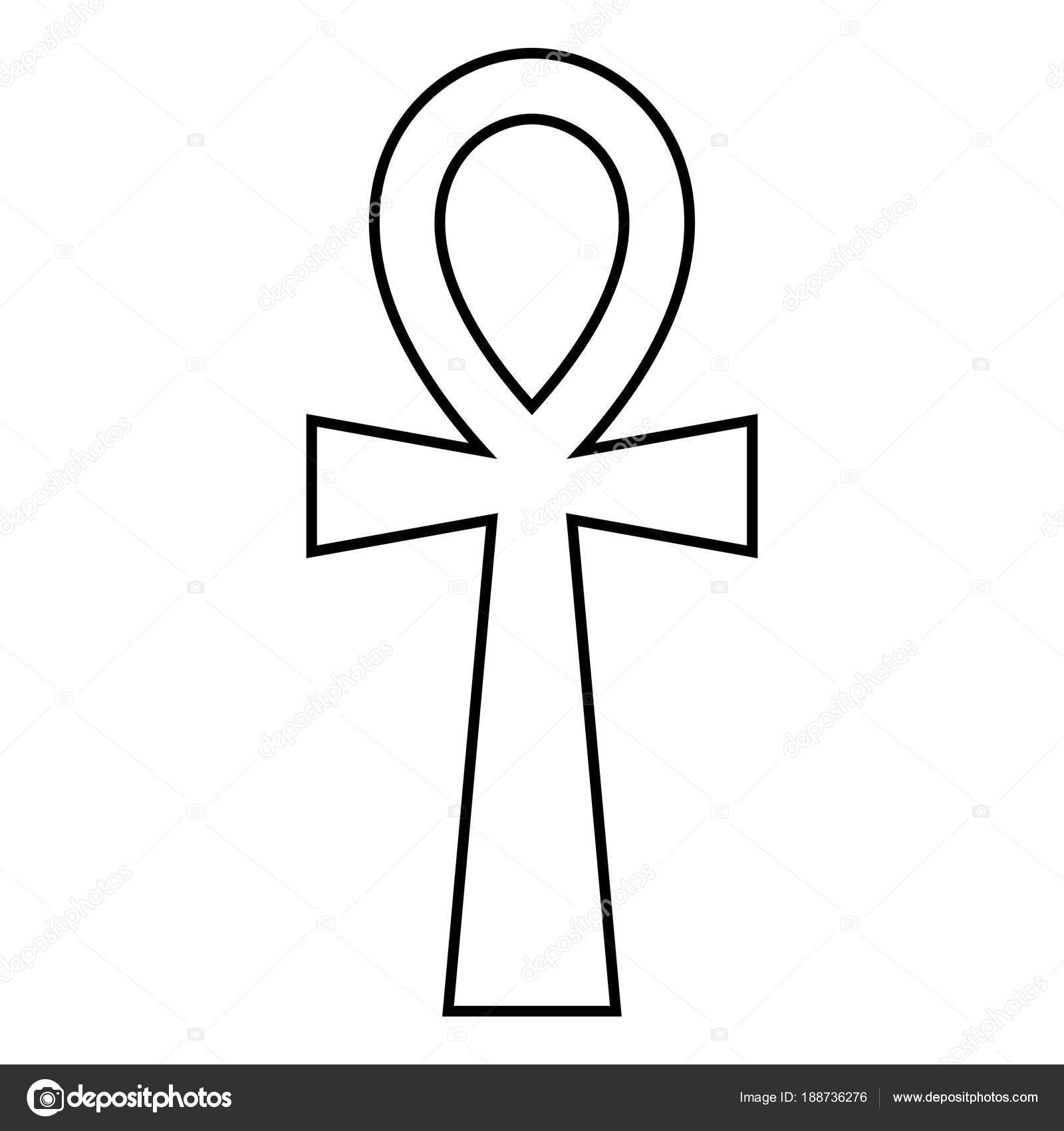 Coptic Cross Outline