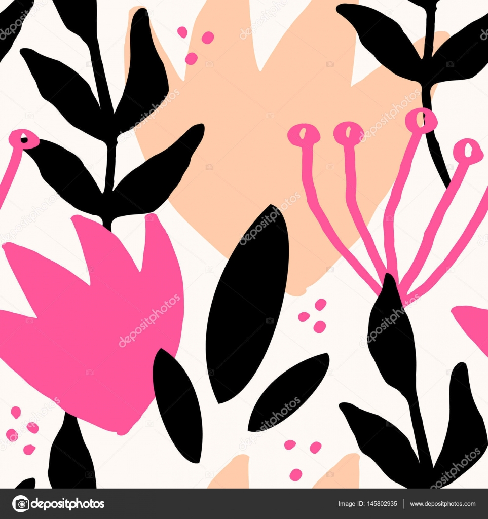 Abstract Botanical Pattern Stock Vector Image by ©ivaleks #145802935