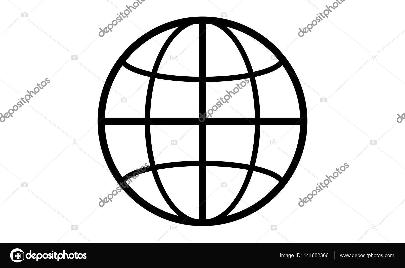 Pictogram - Globe, World, Earth - Object, Icon, Symbol — Stock Photo ...