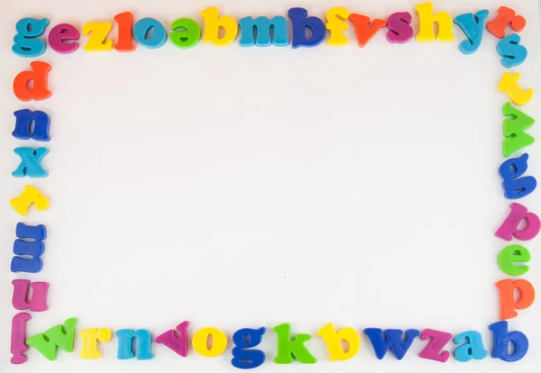 Alphabet Frame White Background Stock Photo by ©melanierom 190102124