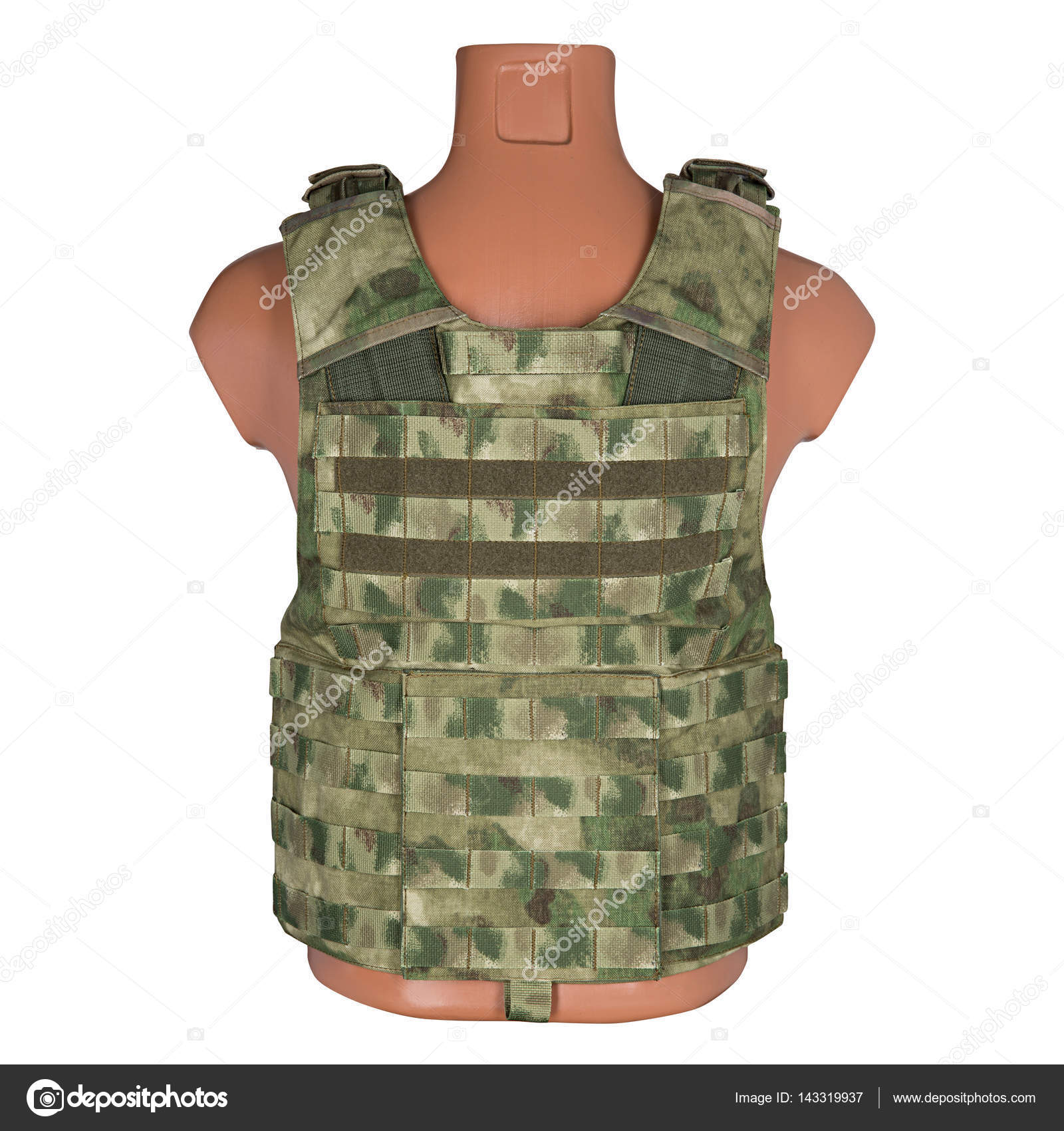 Camouflage, military body armor, mannequin Stock Photo by ©Ra33 143319937