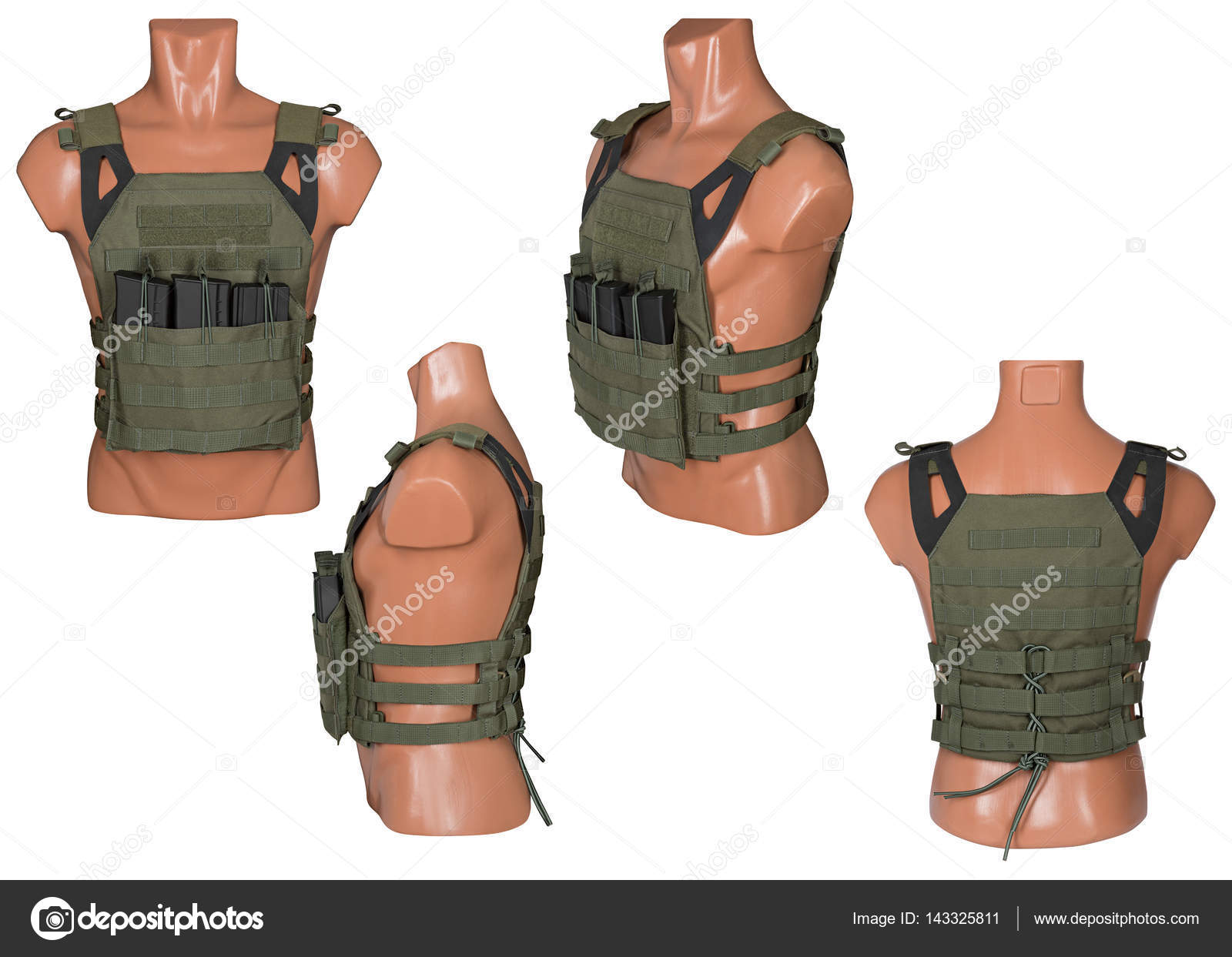 Camouflage, military body armor, mannequin Stock Photo by ©Ra33 143325811