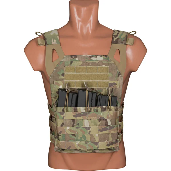 Camouflage, military body armor, mannequin Stock Photo by ©Ra33 143319937