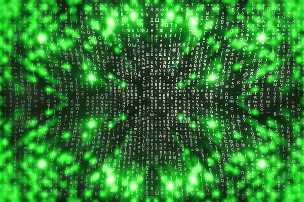 Pink Matrix Digital Background Abstract Cyberspace Concept Characters ...