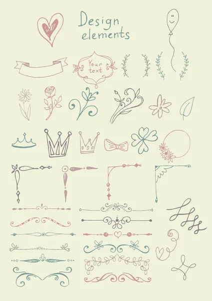 Hand drawn design elements. ⬇ Vector Image by © Zolushka88 | Vector ...
