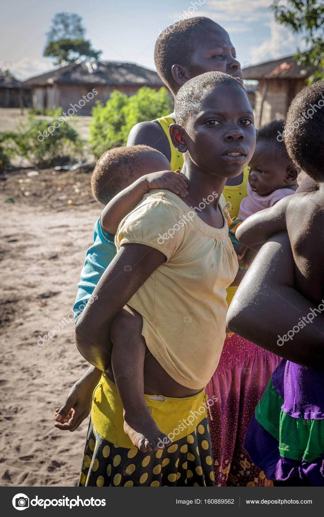 DUNDO/ANGOLA - 23 APRIL 2015 - Expressive portrait of African ru ...