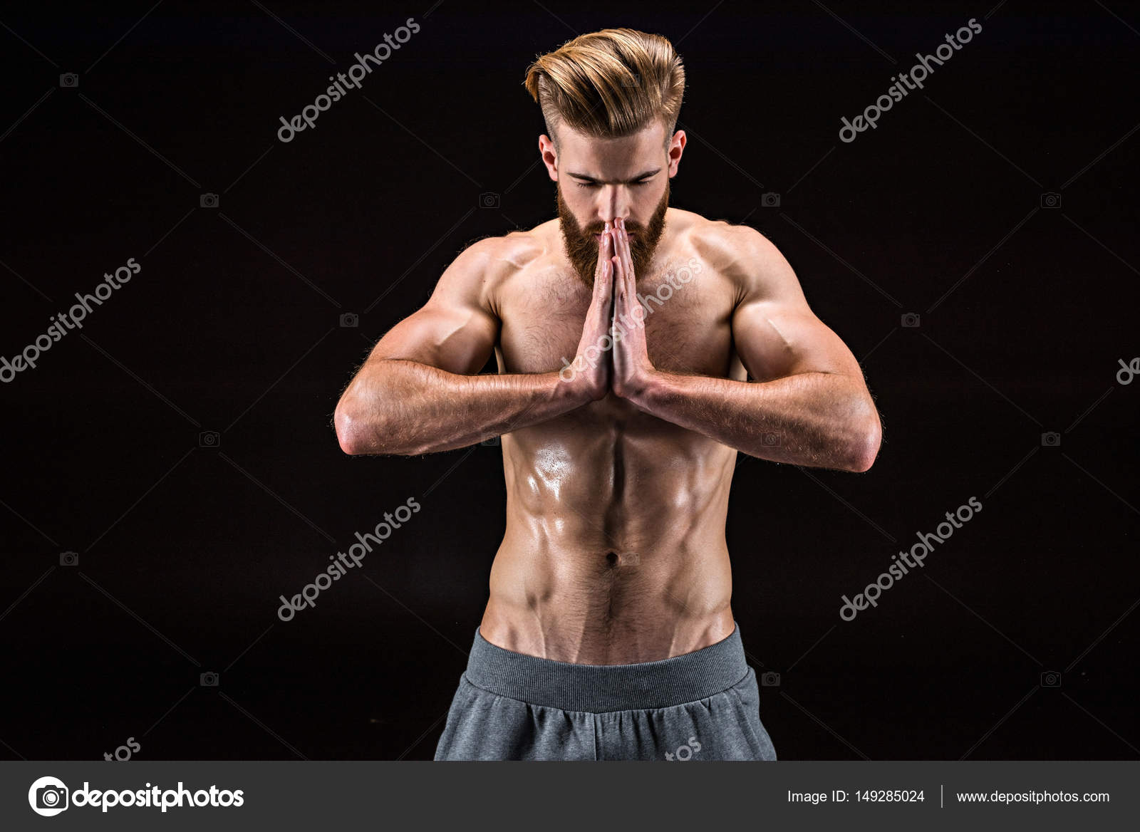 Man with namaste gesture — Stock Photo © NatashaFedorova #149285024