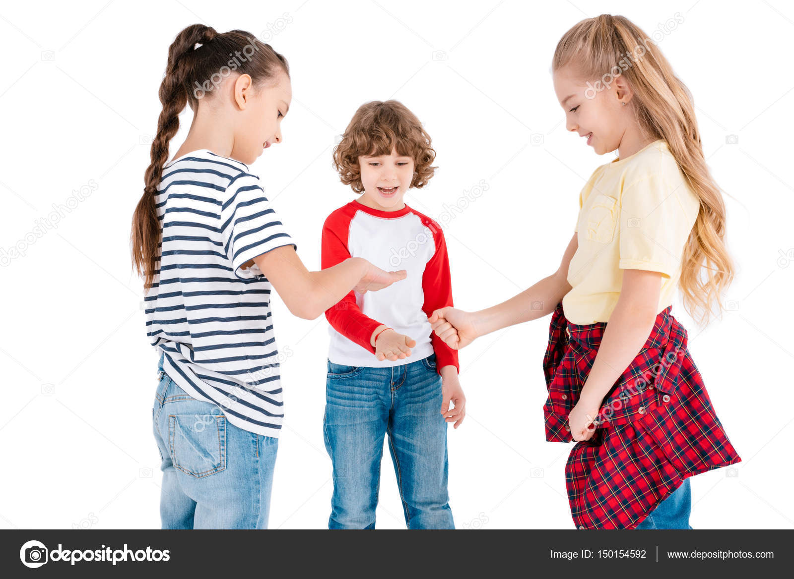 Kids playing in counting out game — Stock Photo © NatashaFedorova ...