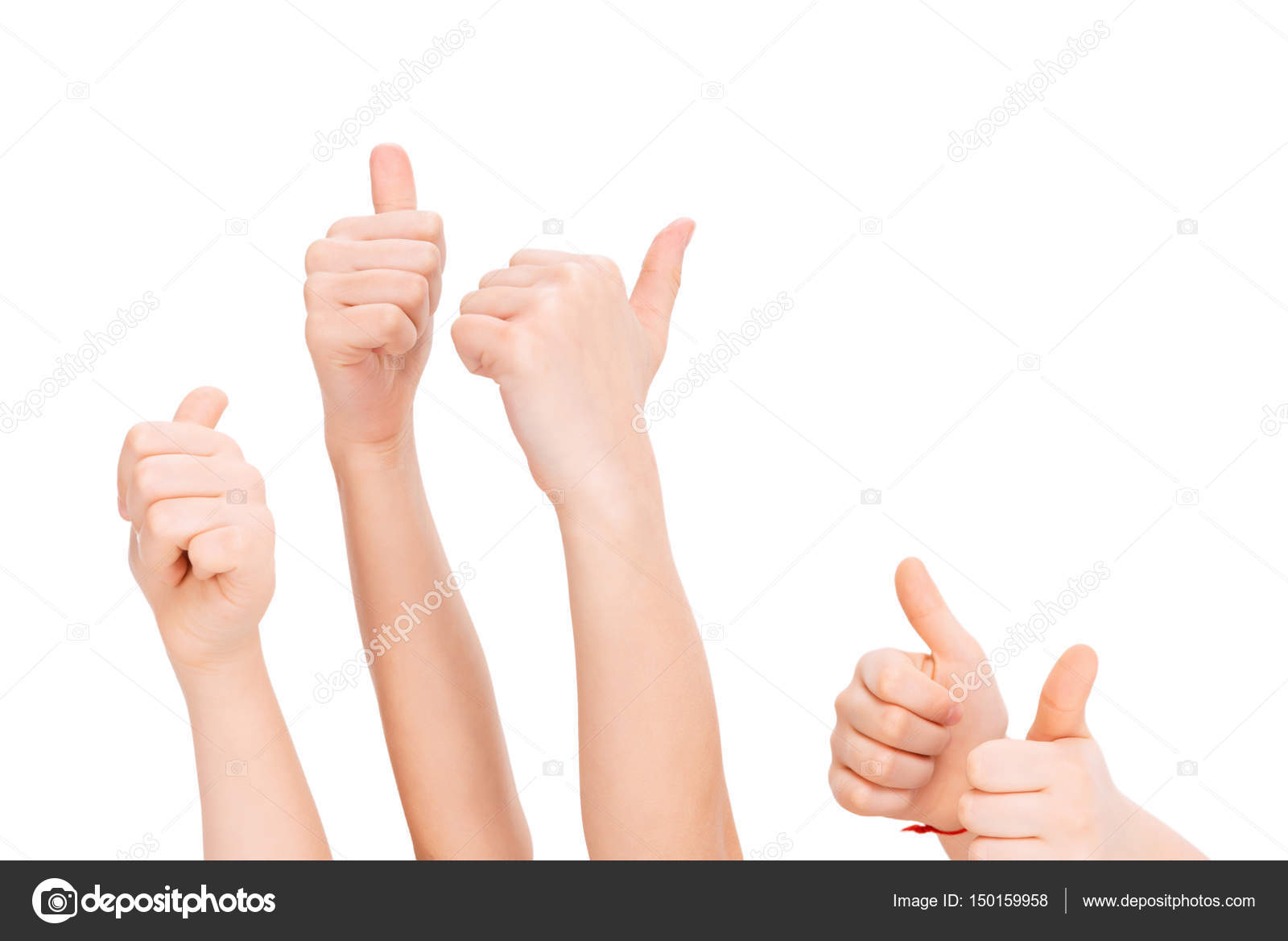 Hands gesturing thumbs up — Stock Photo © NatashaFedorova #150159958