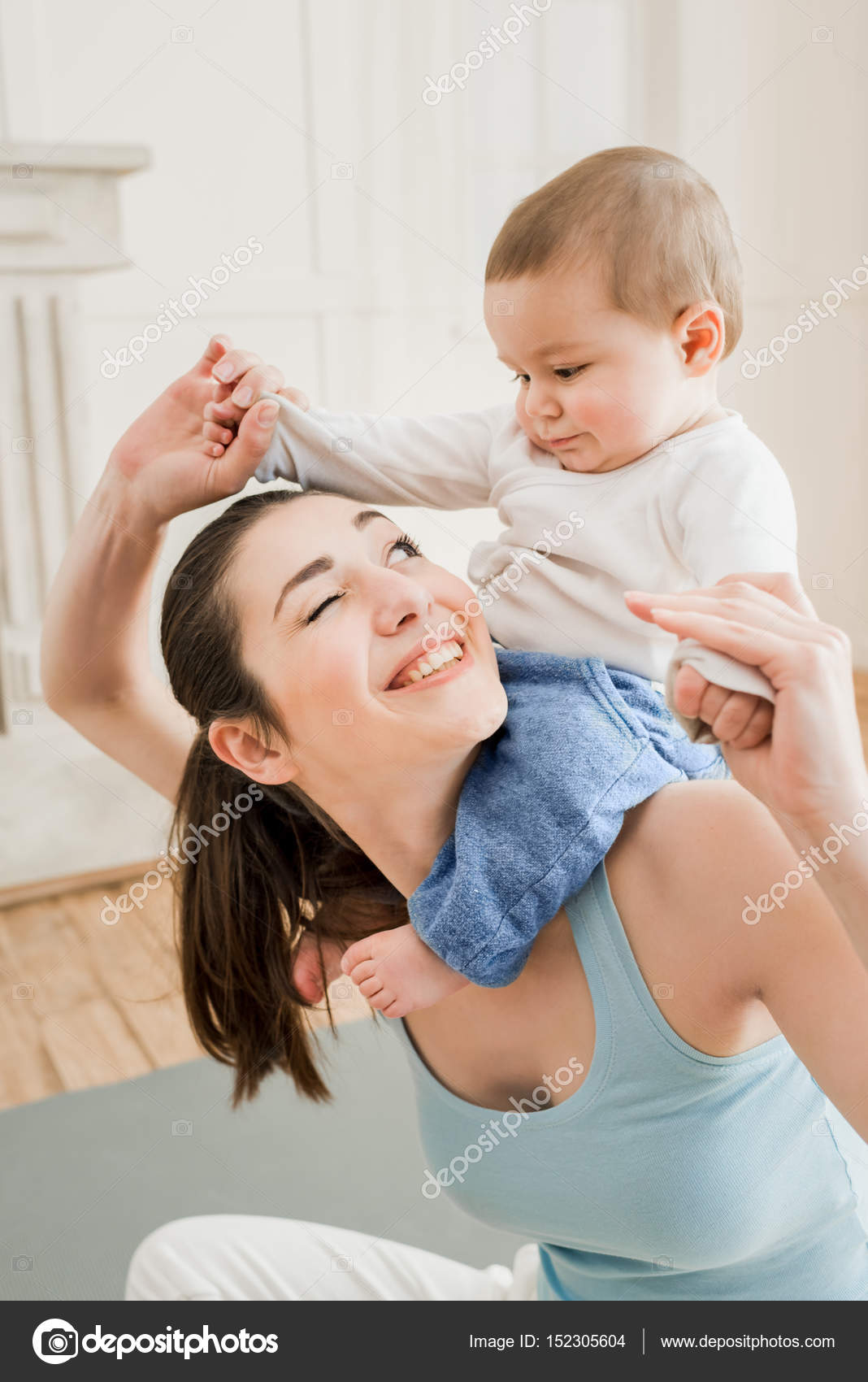 Mother carrying her son piggyback — Stock Photo © NatashaFedorova ... Mother carrying her son piggyback — Stock Photo © NatashaFedorova ...