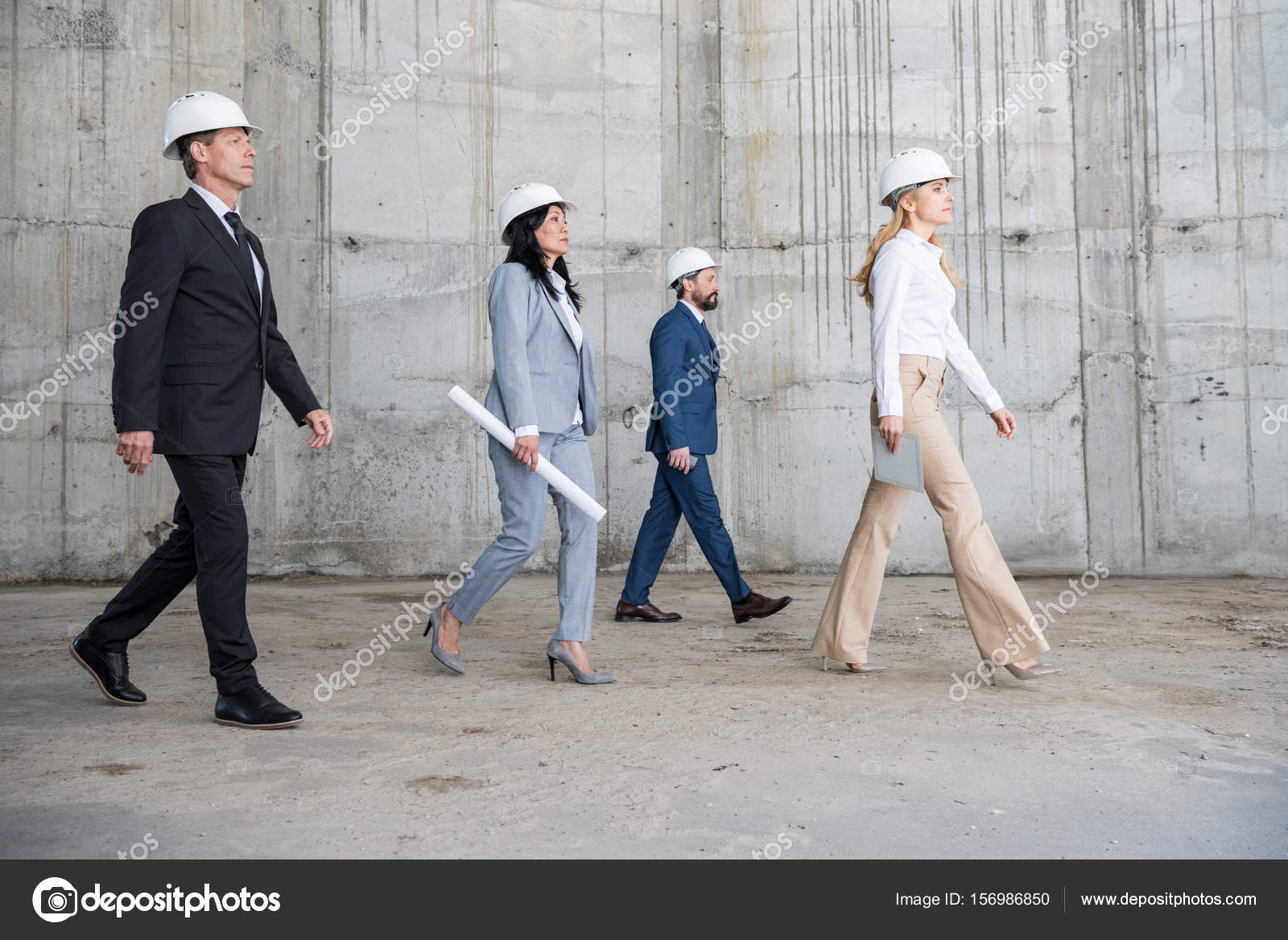 Professional team of architects — Stock Photo © NatashaFedorova #156986850