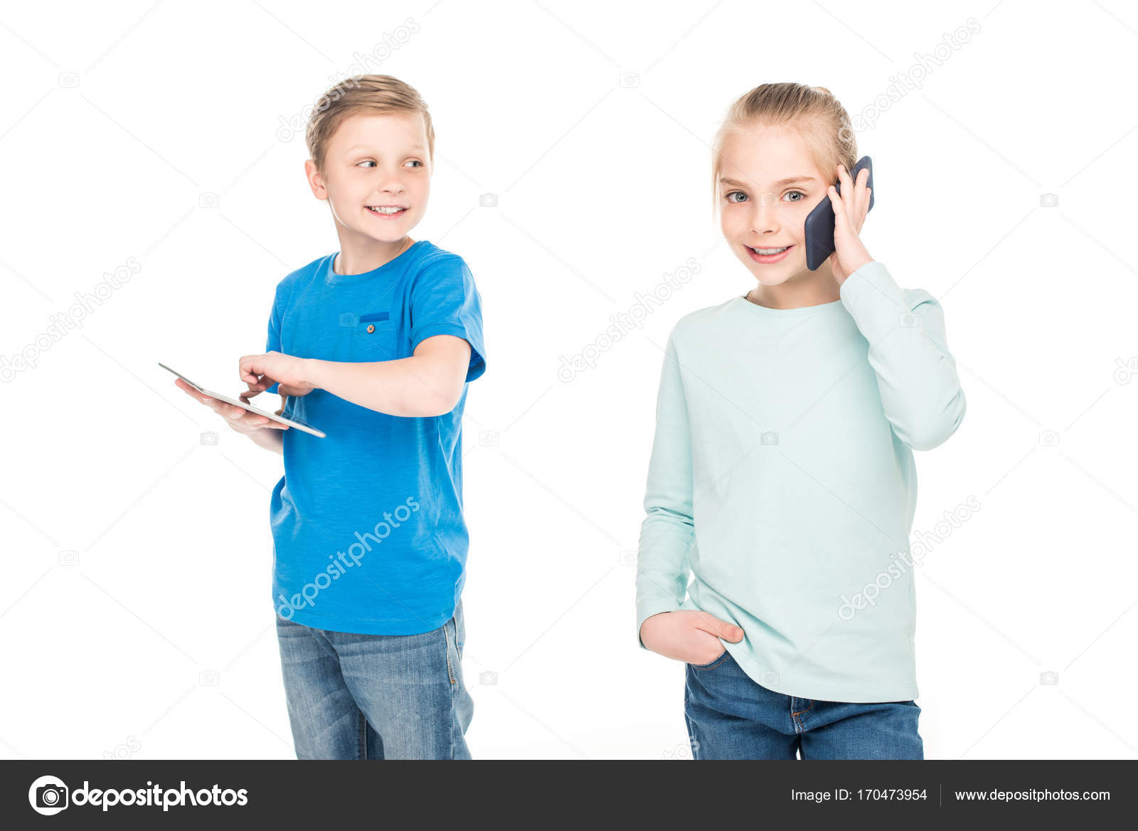 Children using digital devices Stock Photo by ©NatashaFedorova 170473954 Children using digital devices Stock Photo by ©NatashaFedorova 170473954