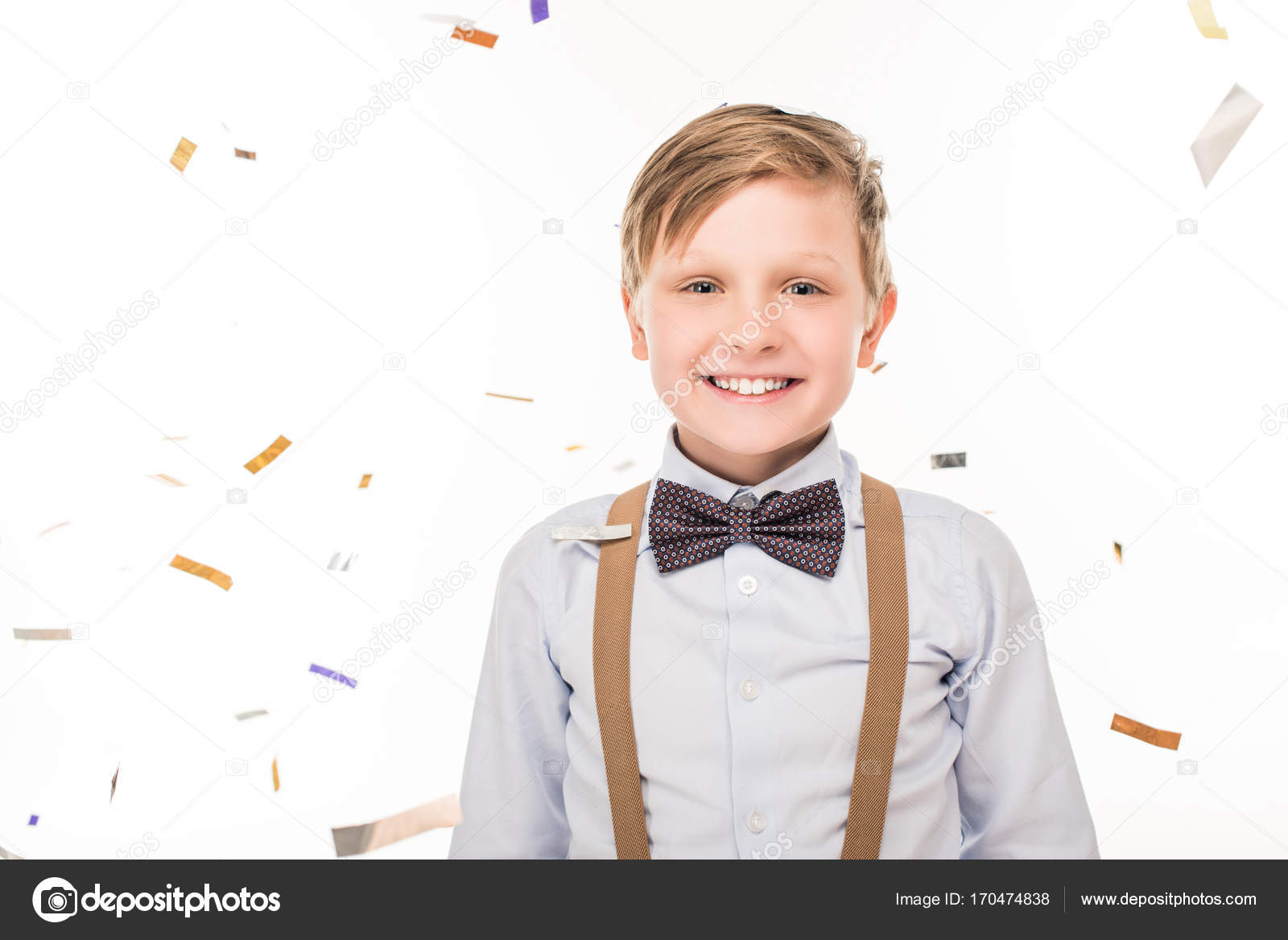 Happy boy with bow tie — Stock Photo © NatashaFedorova #170474838