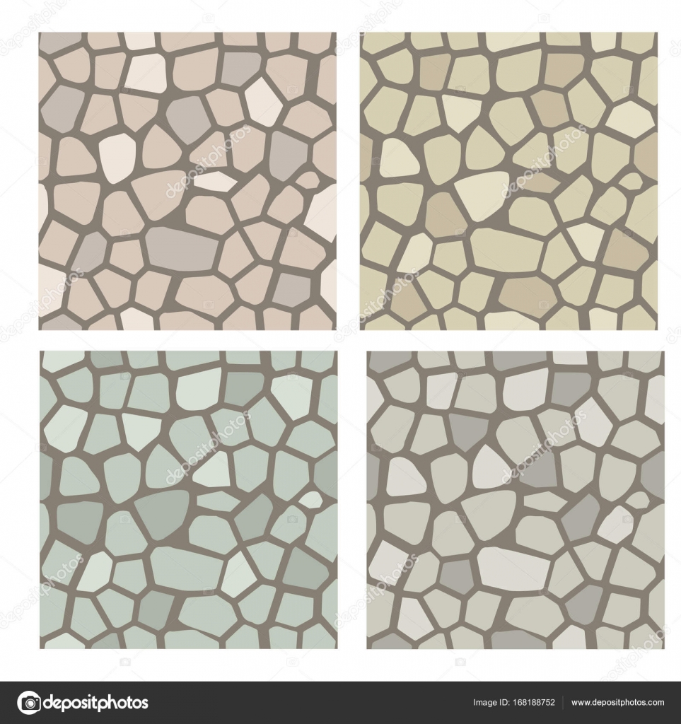 Stone texture set for wall or pavement — Stock Vector © Amarylle #168188752