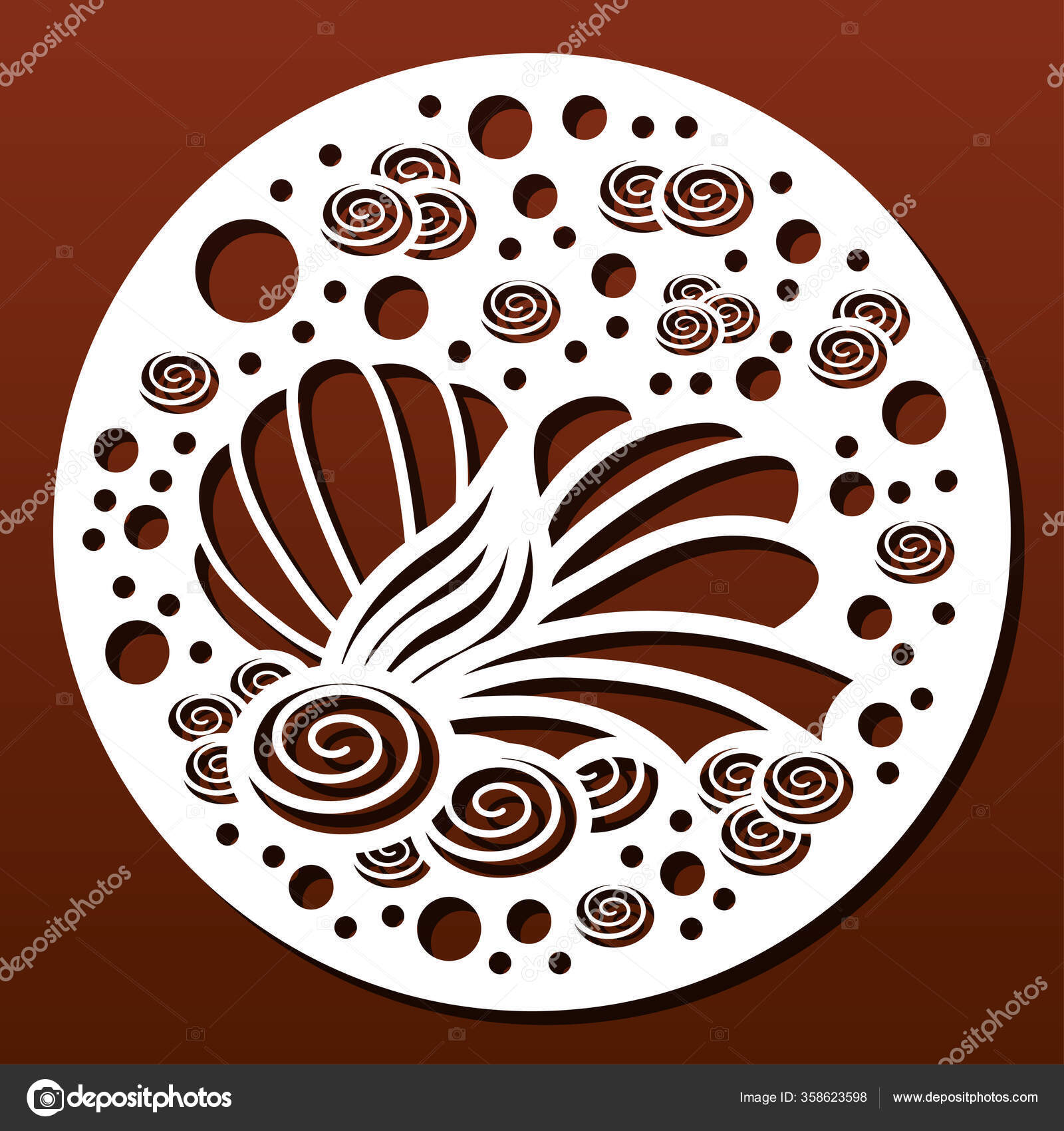 Laser Cut Template Circular Panel Pattern Diy Laser Cutting Design ...