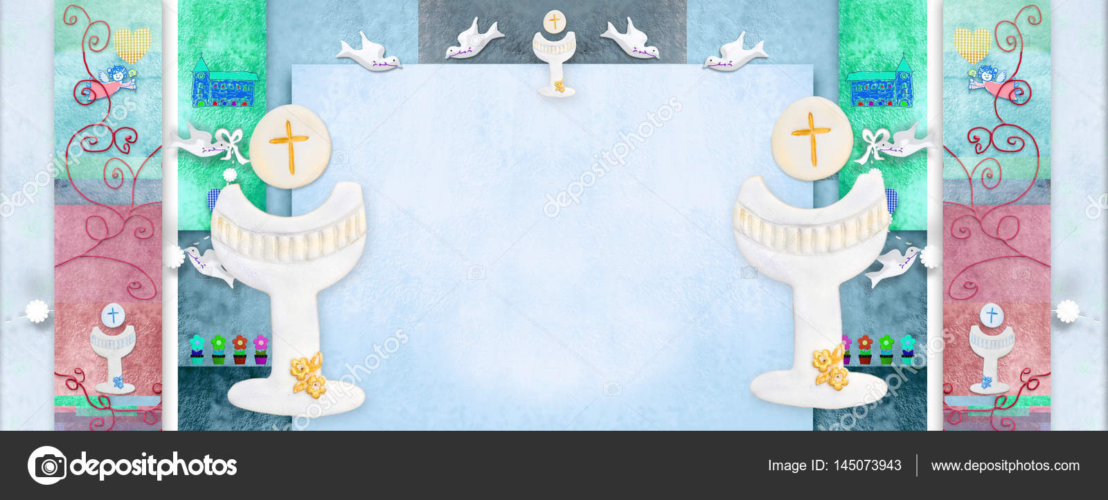 Colorful First Holy Communion cards Stock Photo by ©Risia 145073943