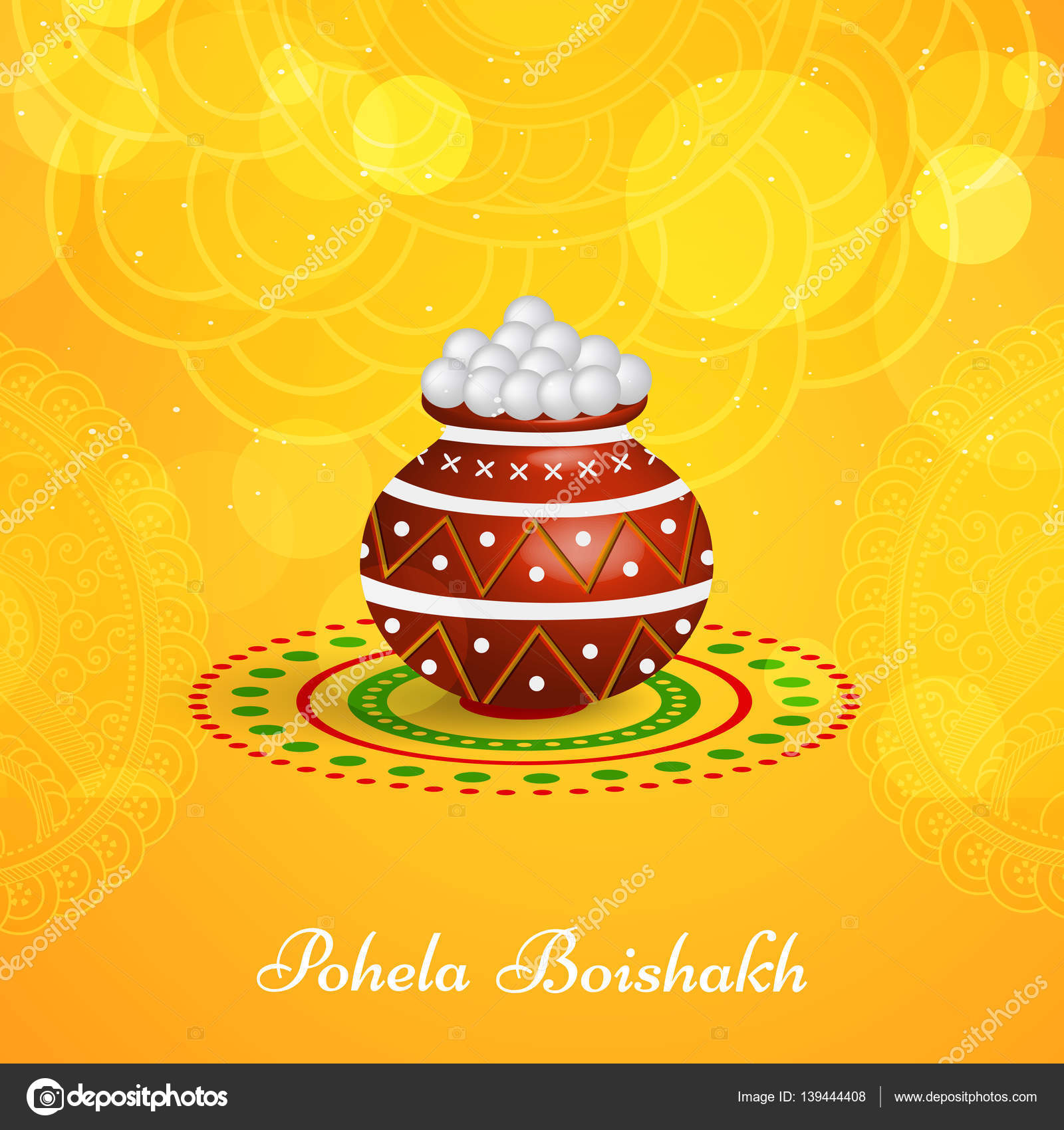 Illustration of elements for Bengali New Year Stock Vector Image by ...