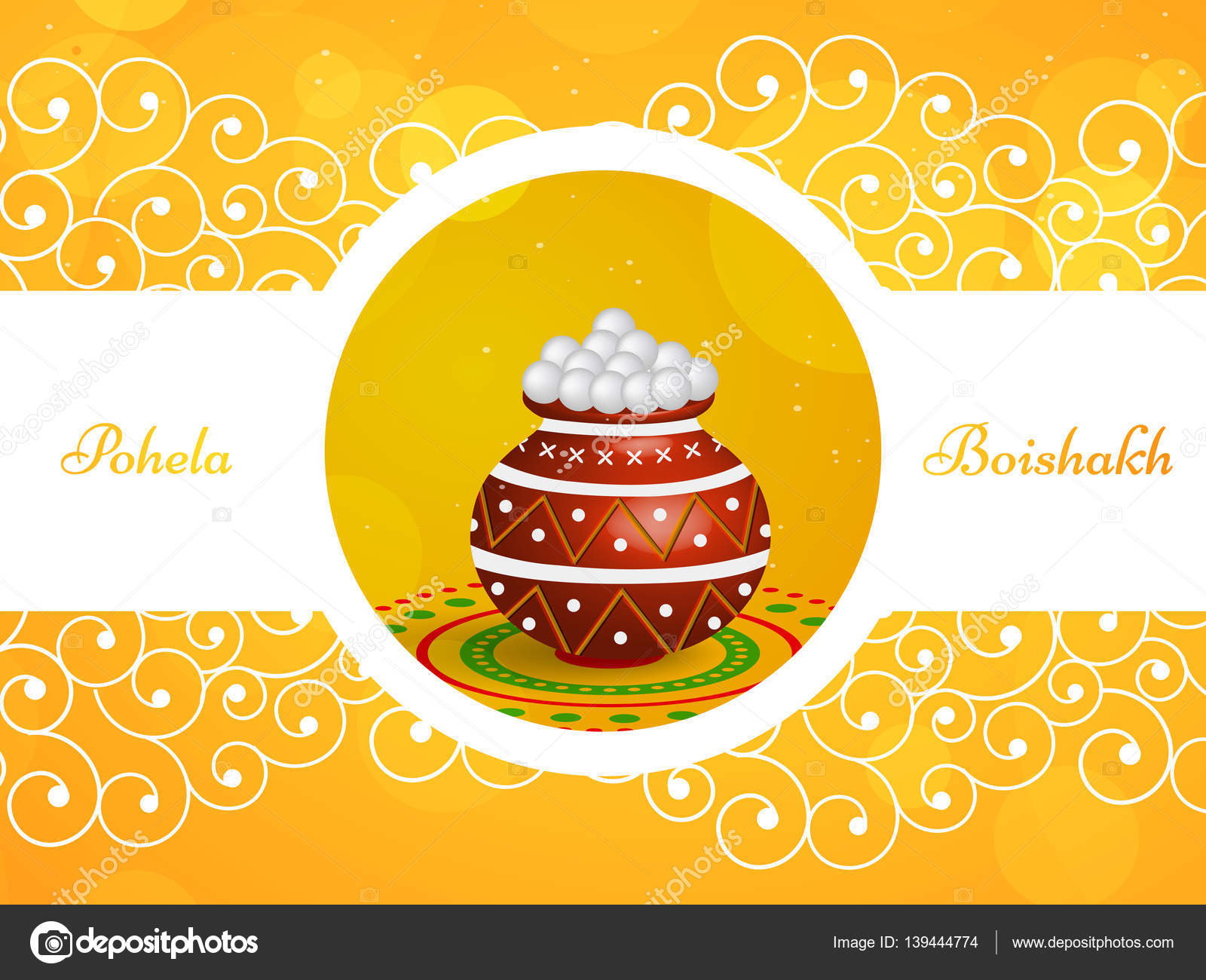 Illustration of elements for Bengali New Year ⬇ Vector Image by ...