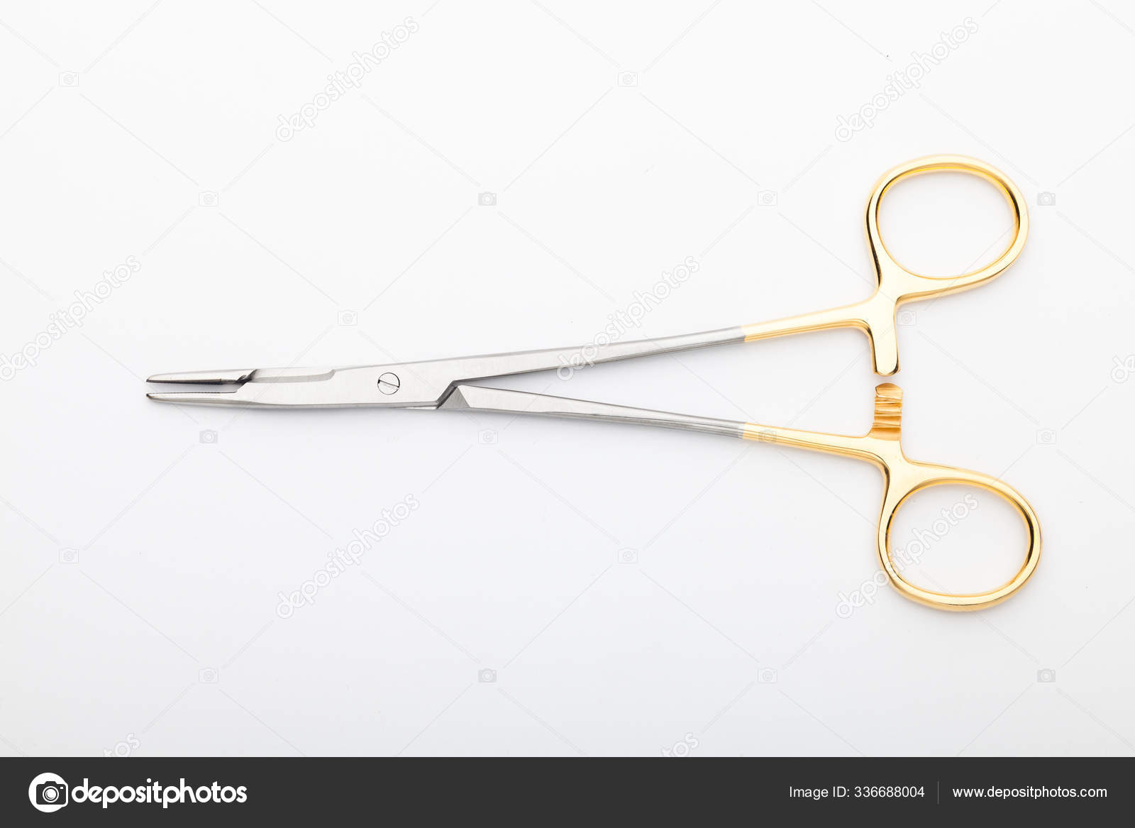 Steel Surgical Tools Laboratory Equipment Isolated White Background ...