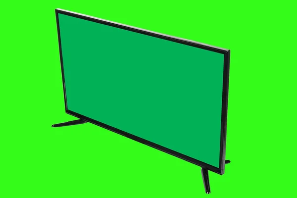 Modern High Definition Lcd Flat Monitor Blank Green Screen Isolated ... Modern High Definition Lcd Flat Monitor Blank Green Screen Isolated ...