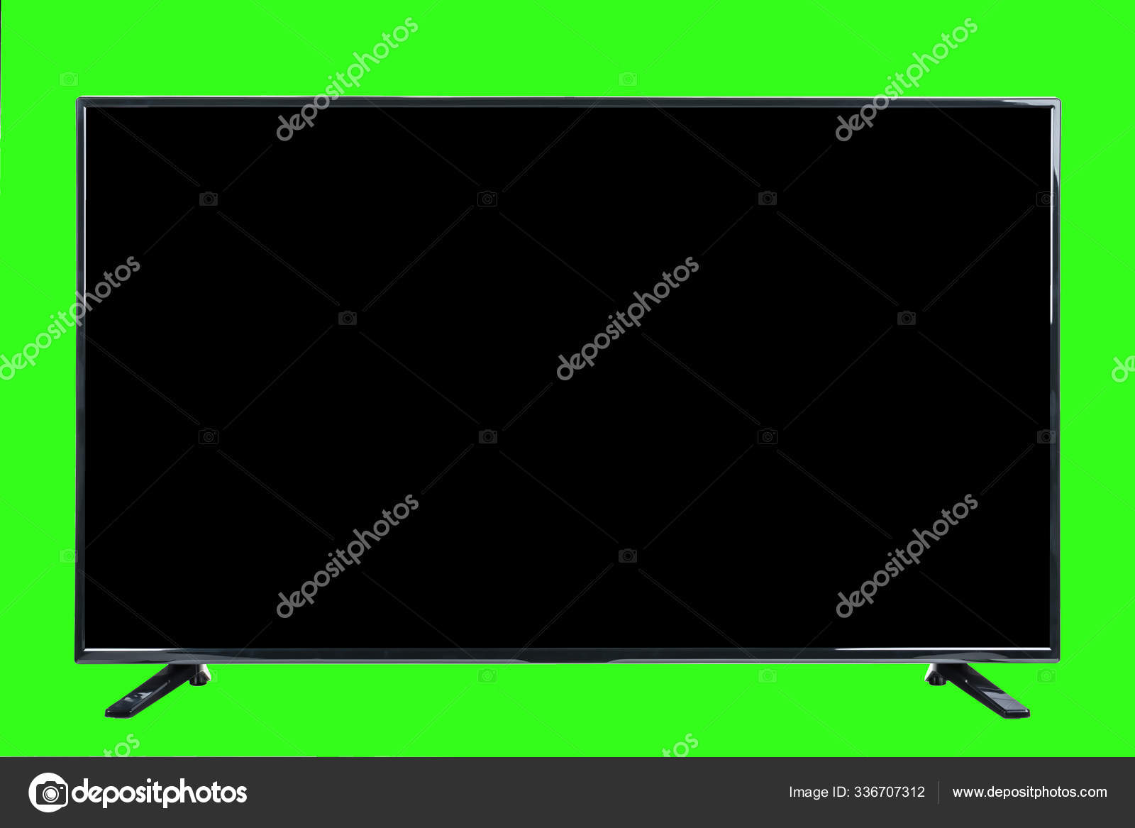 Modern High Definition Lcd Flat Monitor Blank Black Screen Isolated ...