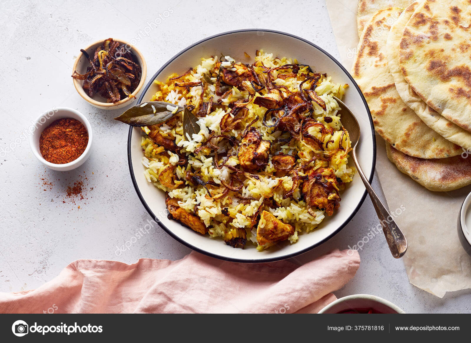 Indian Rice Dish Hyderabadi Biryani Chicken Basmati Rice Indian Cuisine ...