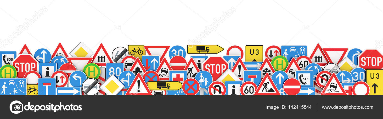 Many traffic signs Stock Photo by ©tom19275 142415844