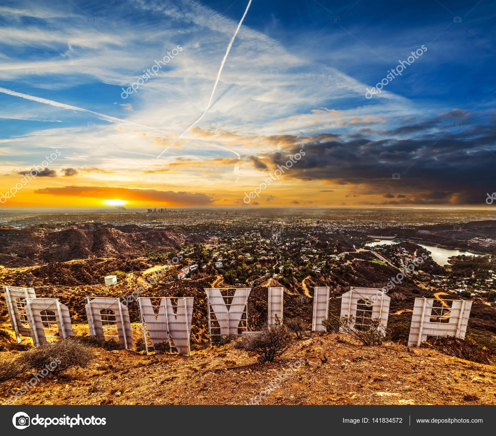 Hollywood Sign At Sunset Wallpaper