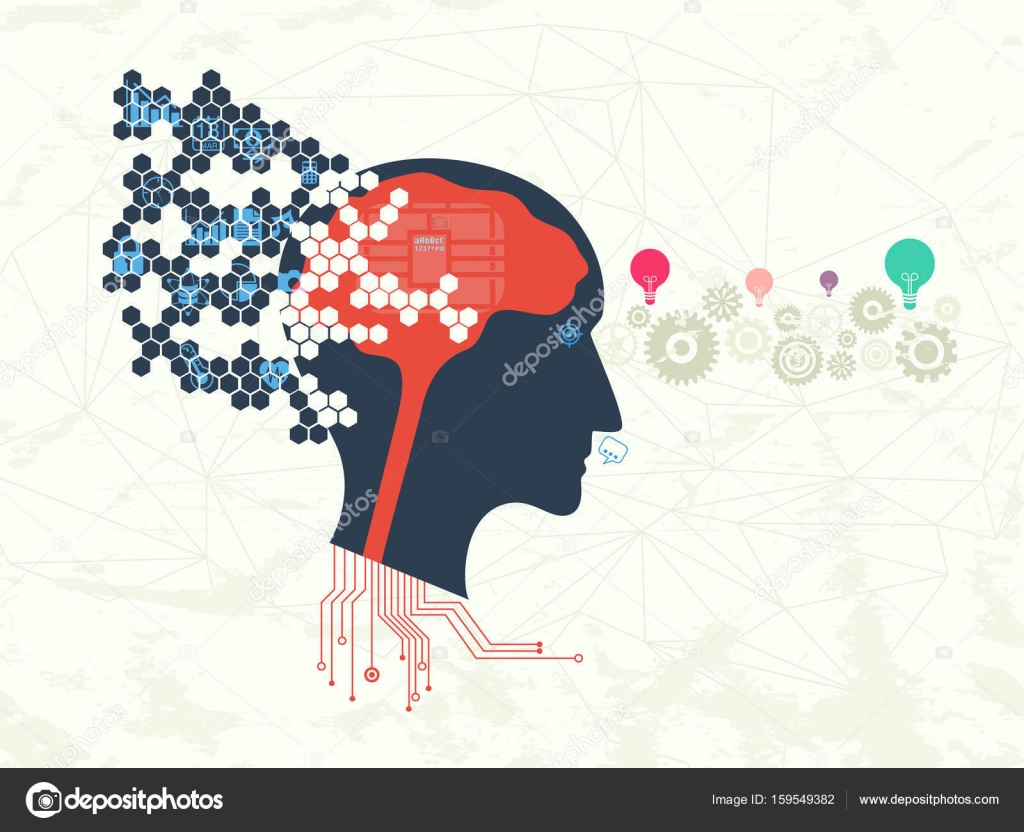 Data technology and machine learning concept. Stock Vector Image by ...