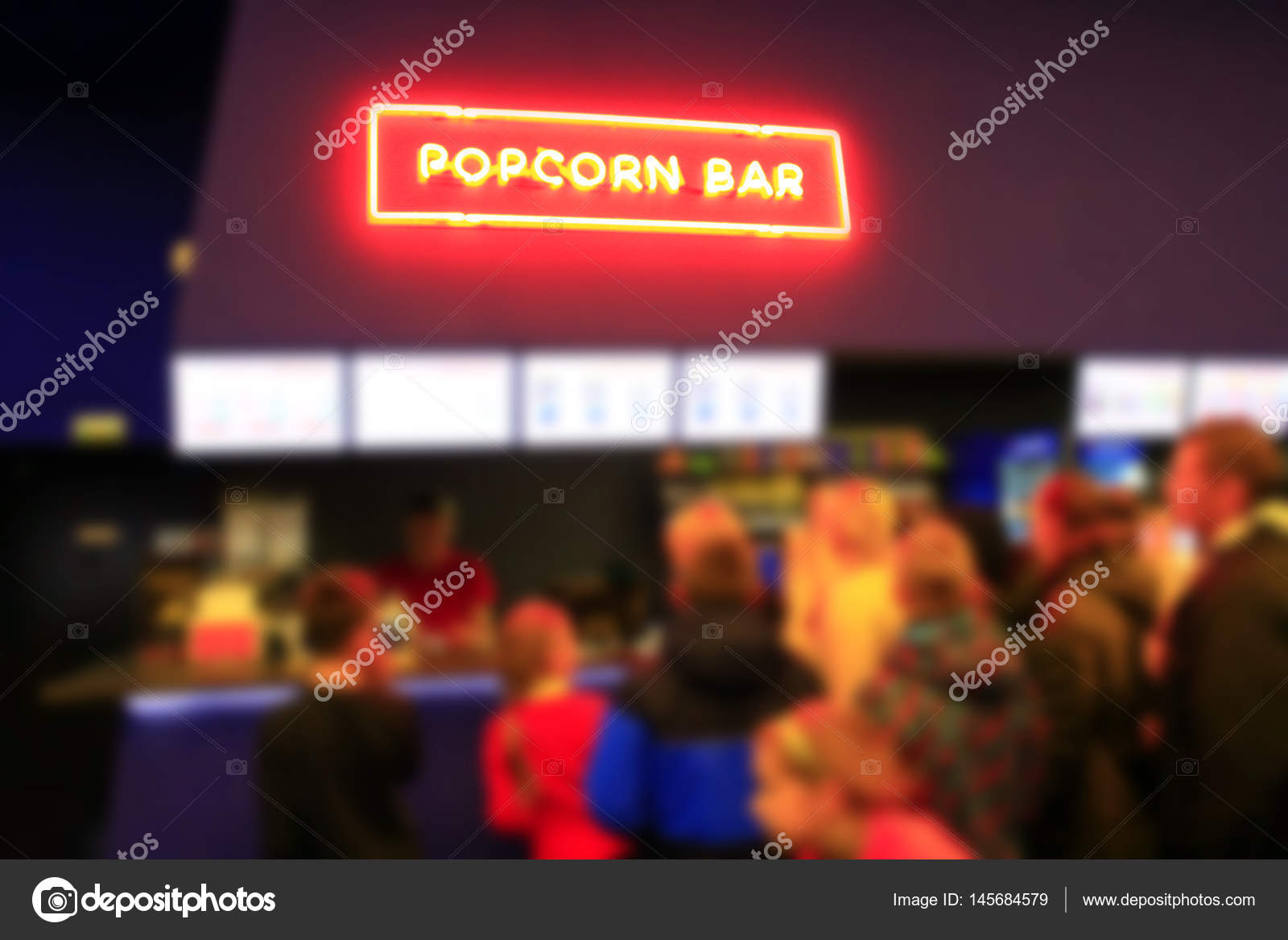 Movie Theater Concession Stand Line