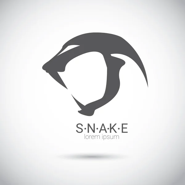 Vector snake simple black logo design element. Stock Vector Image by ...