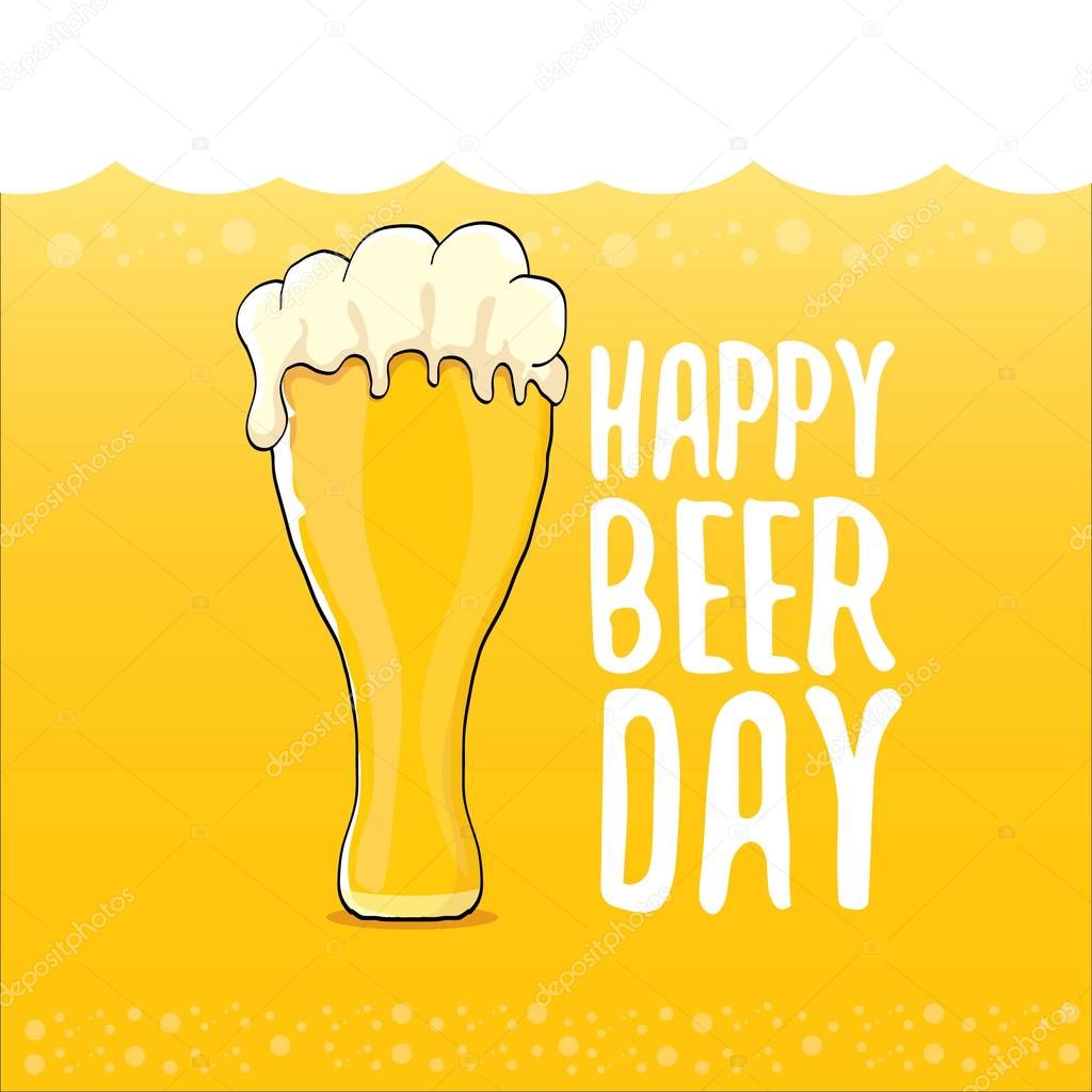 Happy beer day vector graphic poster. — Stock Vector © zm1ter #161932558