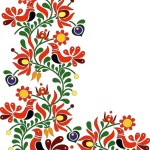 Hungarian Kalocsai Vector Ornament Stock Vector Image by ©Tupia #10117624