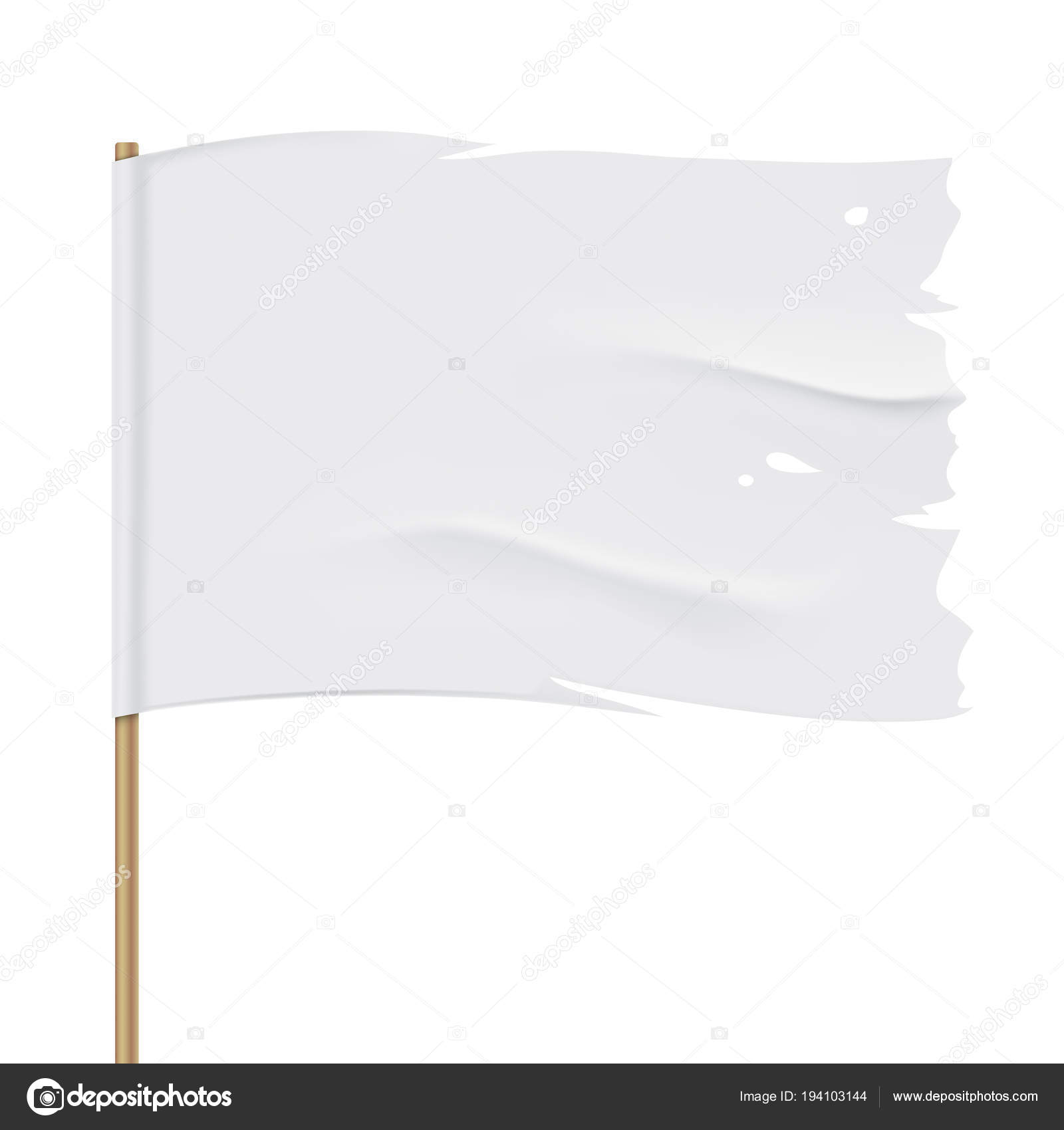 Gescheurde Vlag Vector