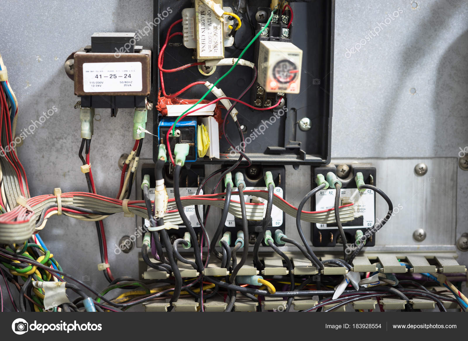 Messy Electrical Control Panel