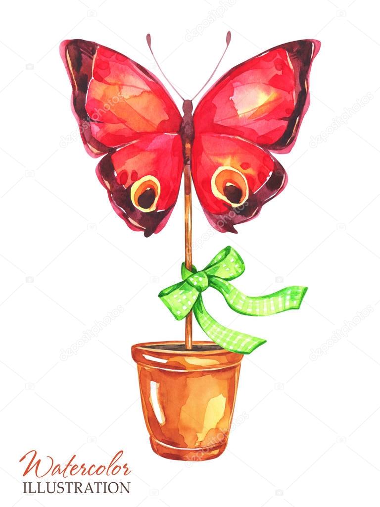 Hand painted butterfly. — Stock Photo © anastezzzia.gmail.com #149217248