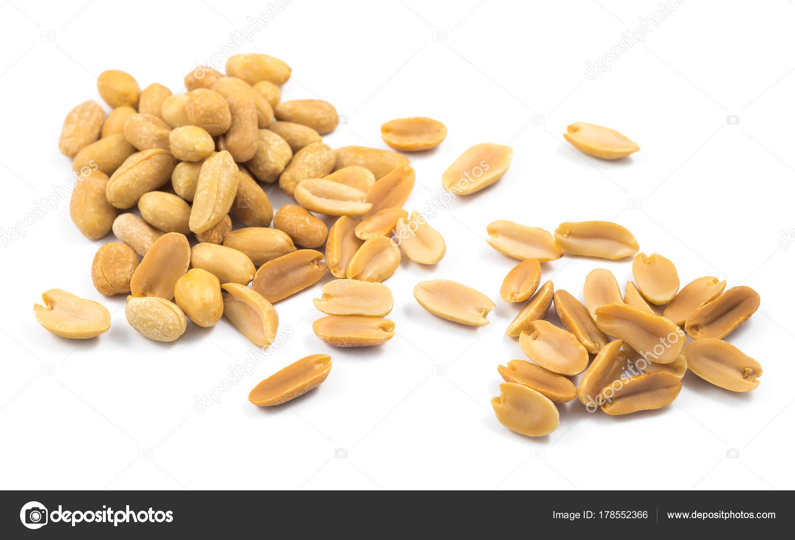 Peanuts Isolated White Background Stock Photo by ©naddnipryanskyi 178552366